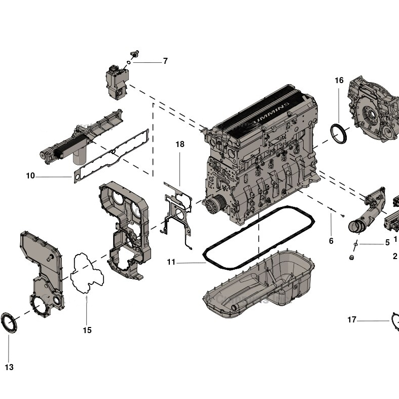 4955591 Cummins Lower Engine Gasket Kit – KLCUMMINS